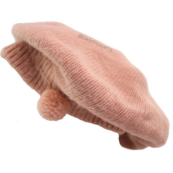 betmar | Accessories | Vintage Betmar Womens Peach Pink Knit Beret ...